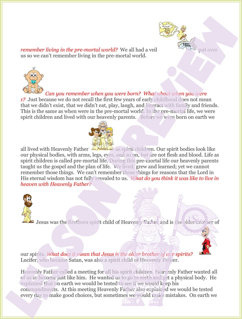 LDS Primary Nursery Manual Behold Your Little Ones Nursery Week 2 ...