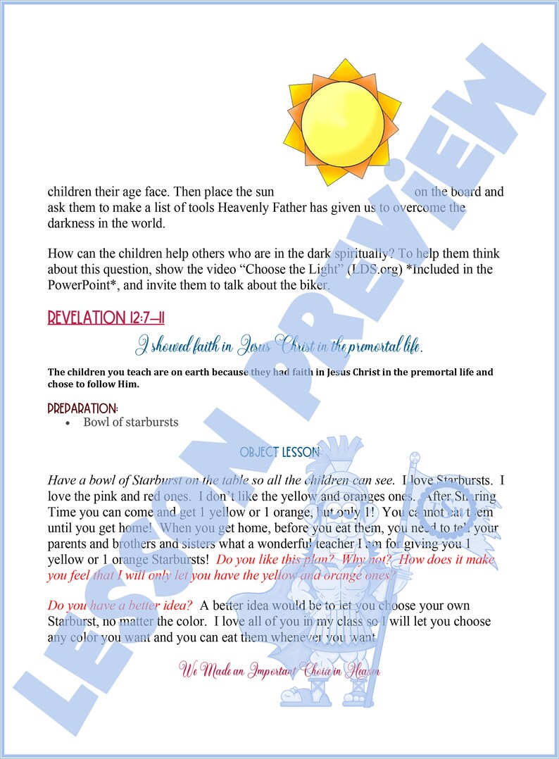 LDS Primary Come, Follow Me 2023 New Testament Senior Primary Older ...