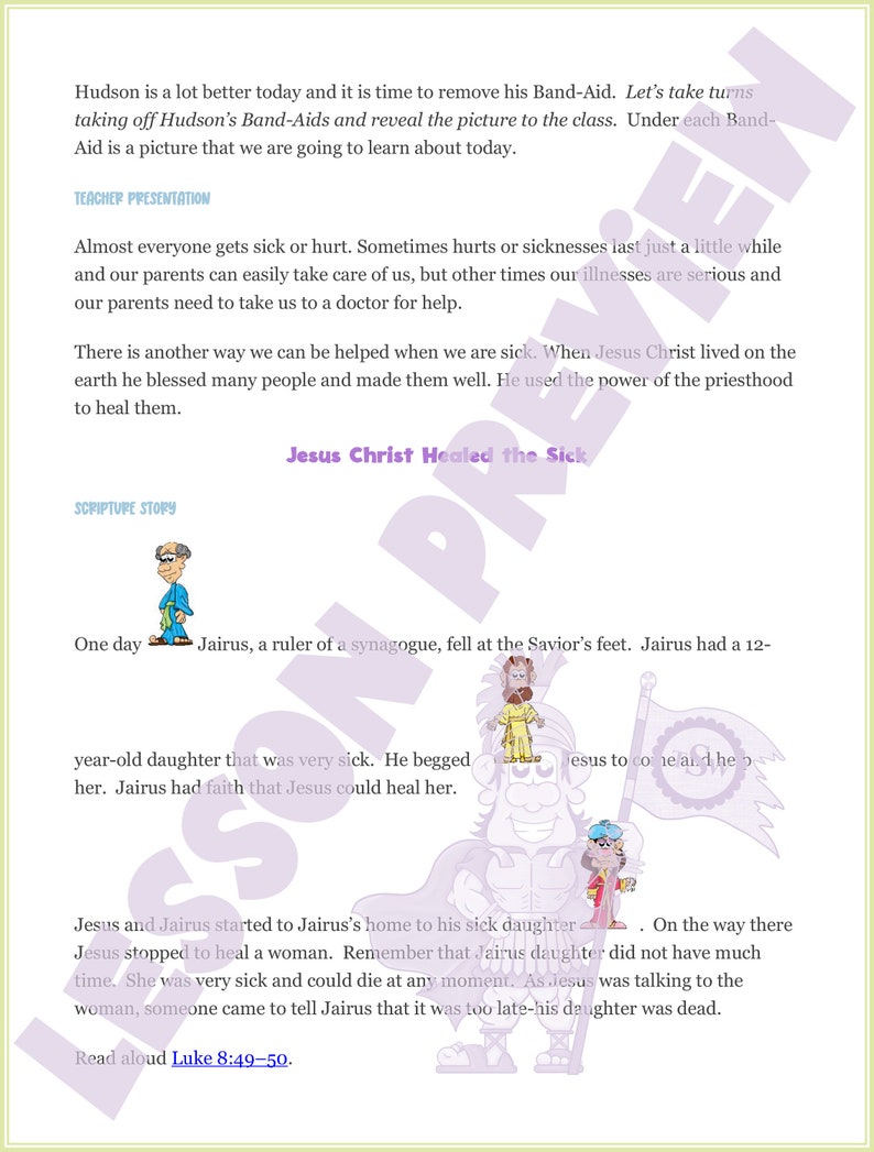 LDS Primary Nursery Manual Behold Your Little Ones Nursery Lesson 28 ...