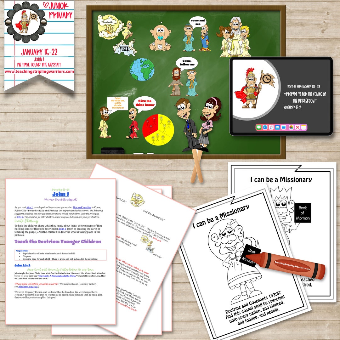 LDS Primary Come Follow Me 2023 New Testament JUNIOR Younger - Etsy