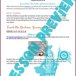 LDS Primary Come Follow Me 2023 New Testament JUNIOR Younger Children ...