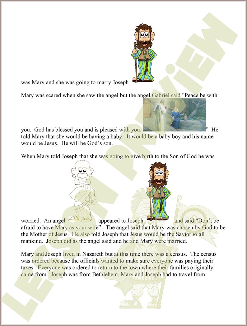 LDS Primary Behold Your Little Ones Nursery Lesson 30: Jesus Christ is ...