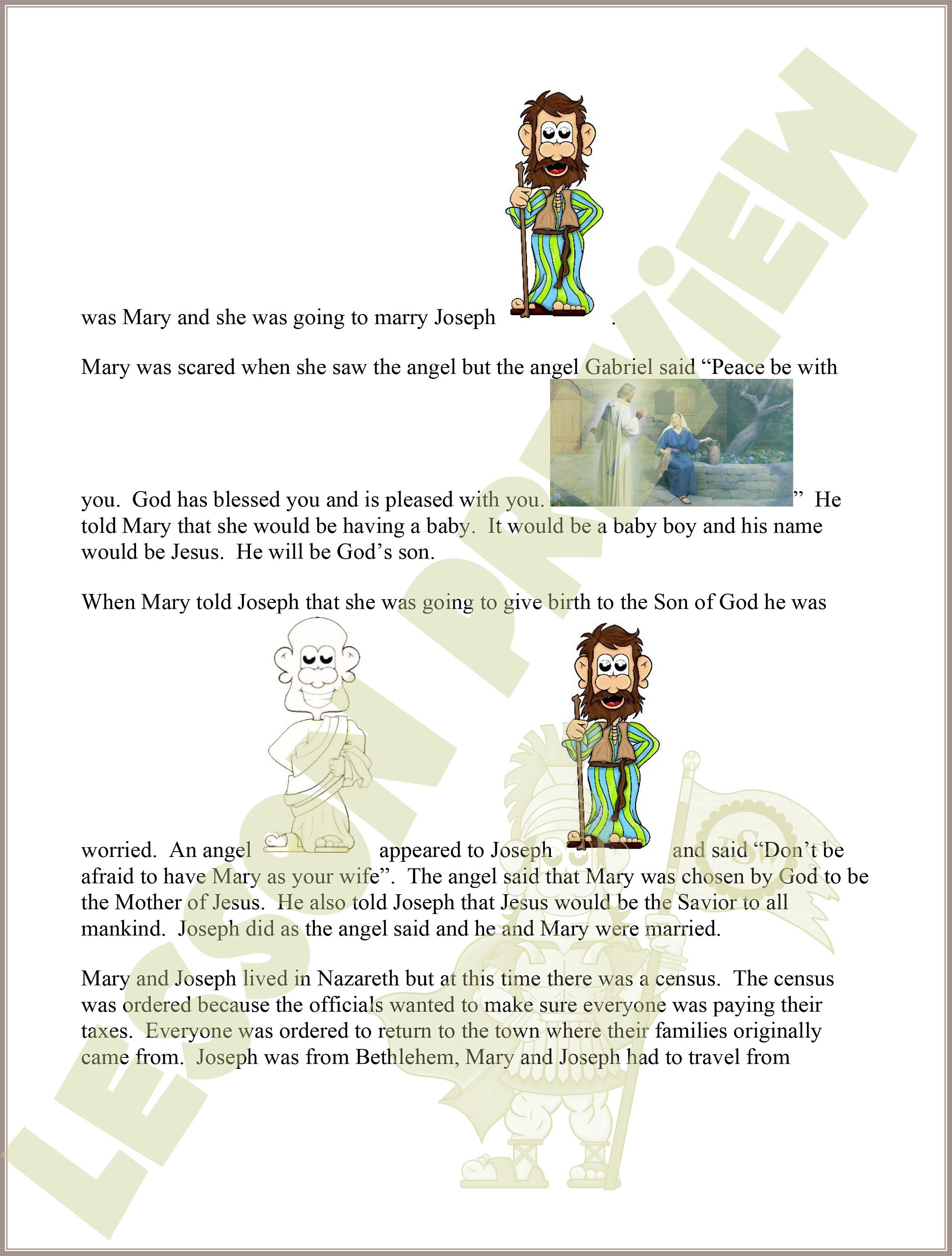 LDS Primary Behold Your Little Ones Nursery Lesson 30: Jesus Christ is ...