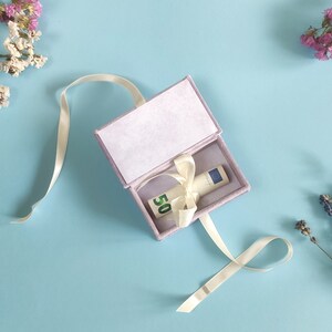 Money Box, Small Gift Box, Small Velvet Box With Leaf Ornament - Etsy