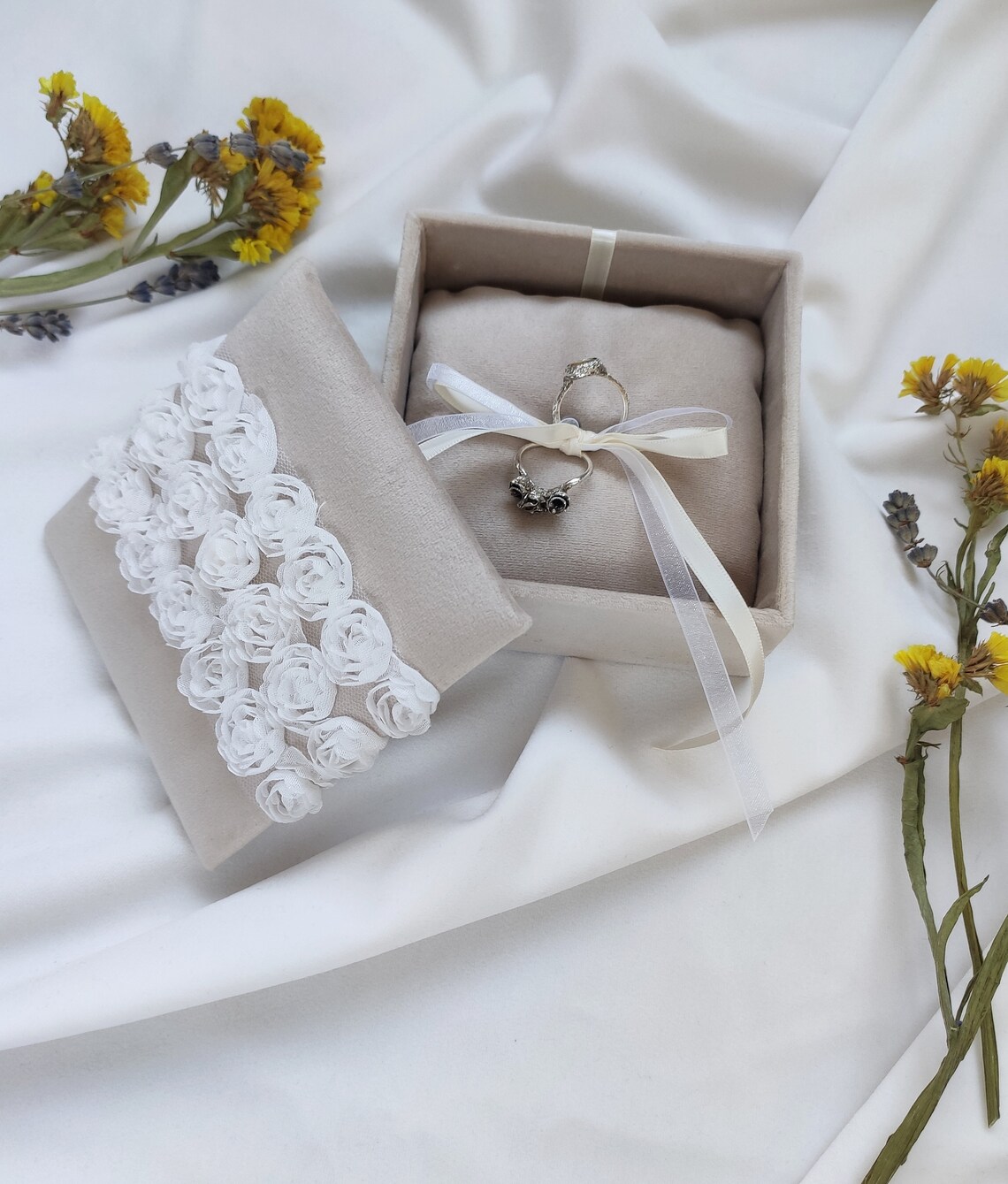 Ceremony Ring Box Ceremony Ring Holder Ring Box Ring Bearer - Etsy