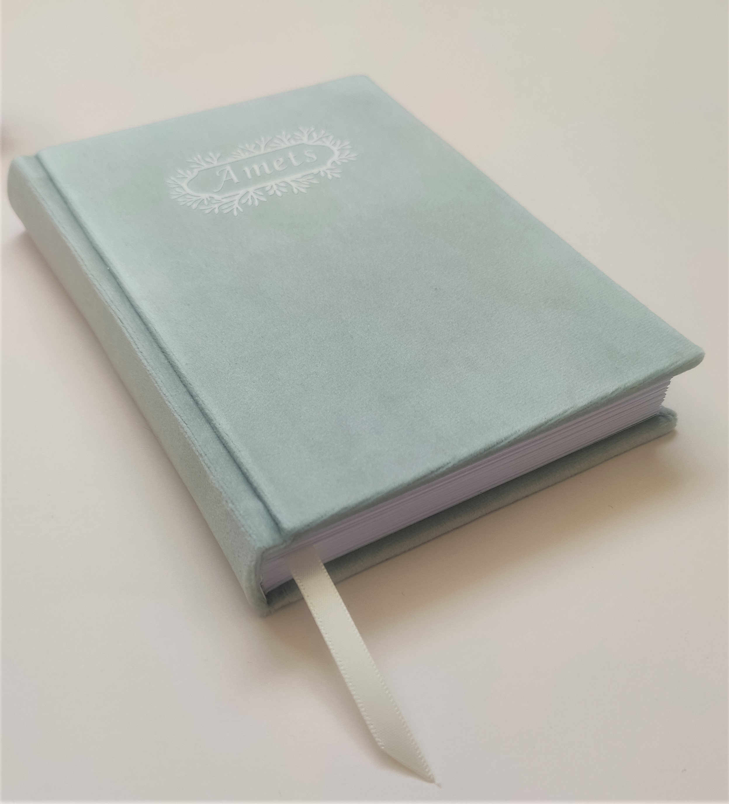 Journal With Custom Cover, Velvet Notebook, A6 Diary, Handbound ...