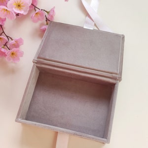 Personalized Gift Box Empty, Velvet Gift Box, Wedding Gift for Bride ...