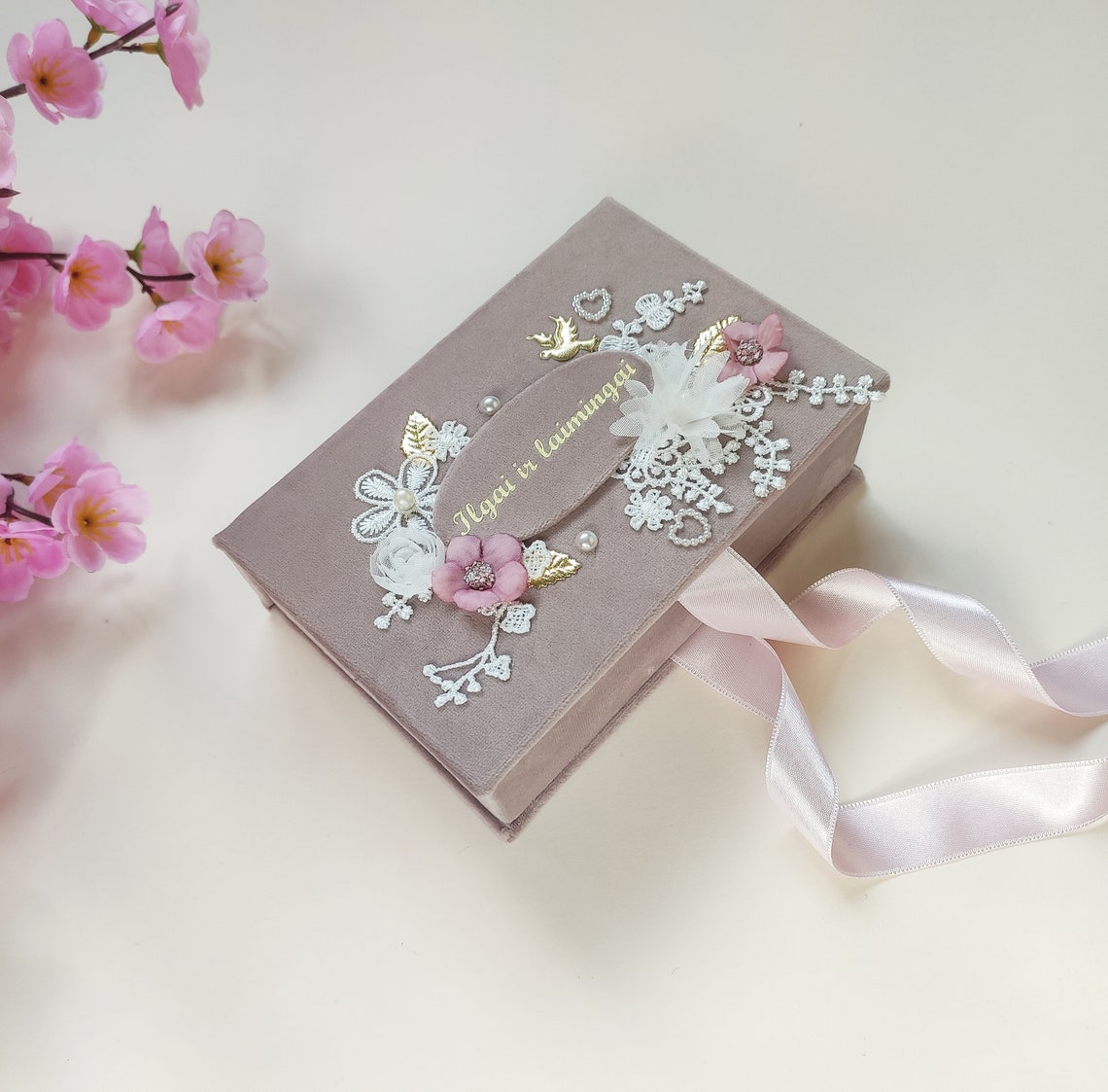 Personalized Gift Box Empty Velvet Gift Box Wedding Gift for - Etsy