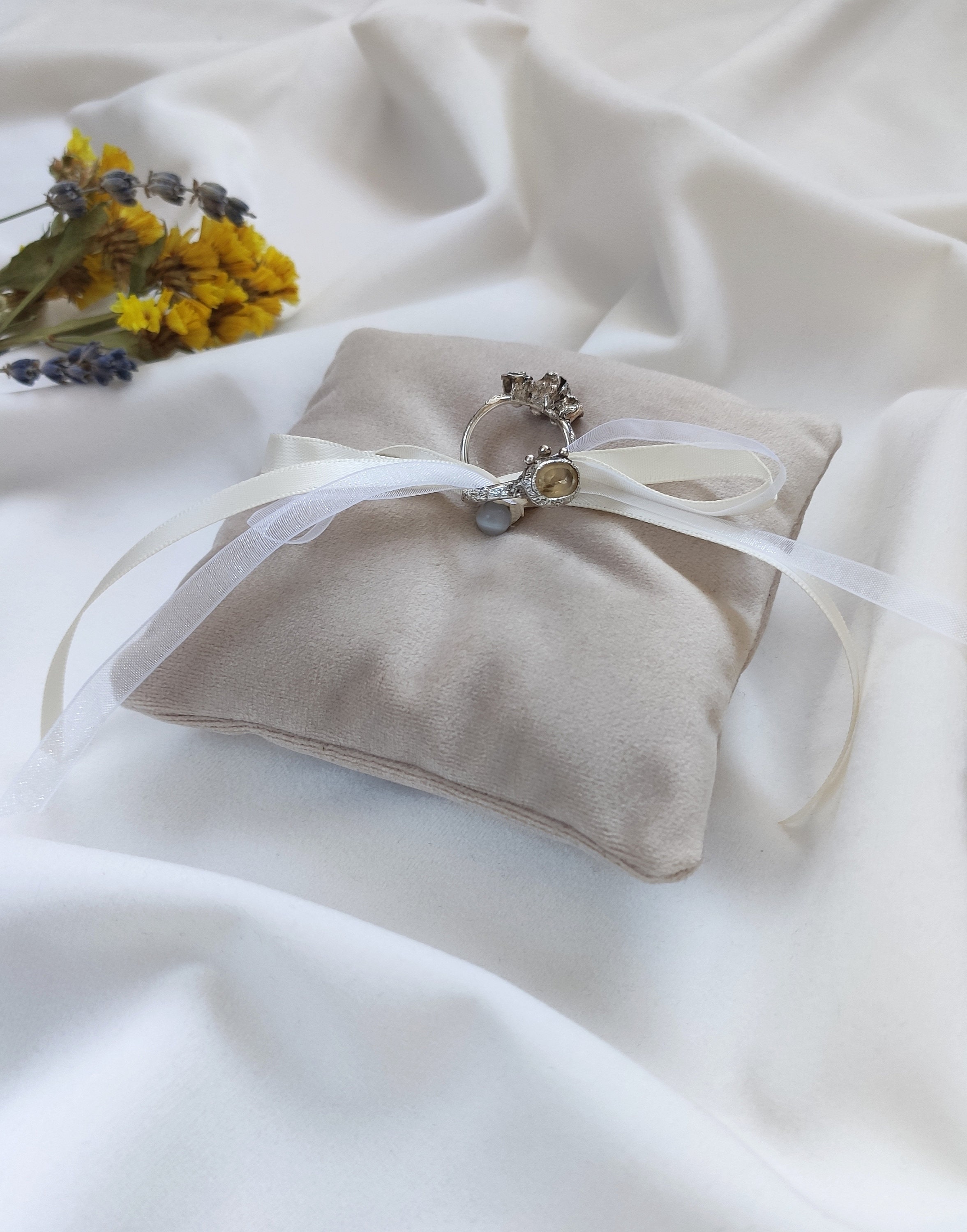 Wedding Ring Pillow, Velvet Ring Pillow, Ring Bearer Pillow, Wedding ...