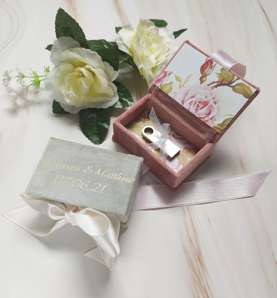 Usb Gift Box, Velvet Usb Box, Usb Box for Photographers, Flashdrive Box ...