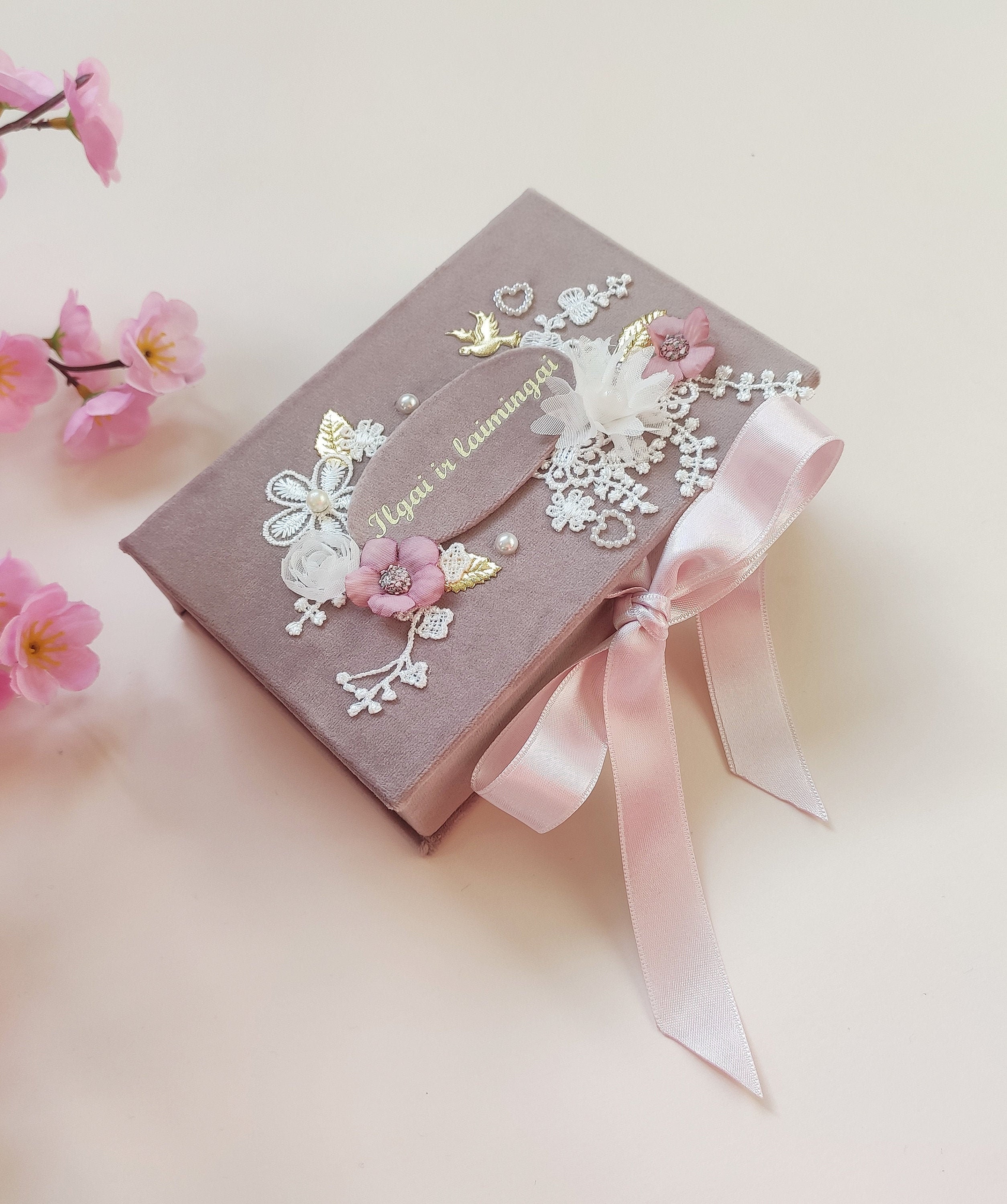 Personalized Gift Box Empty, Velvet Gift Box, Wedding Gift for Bride ...