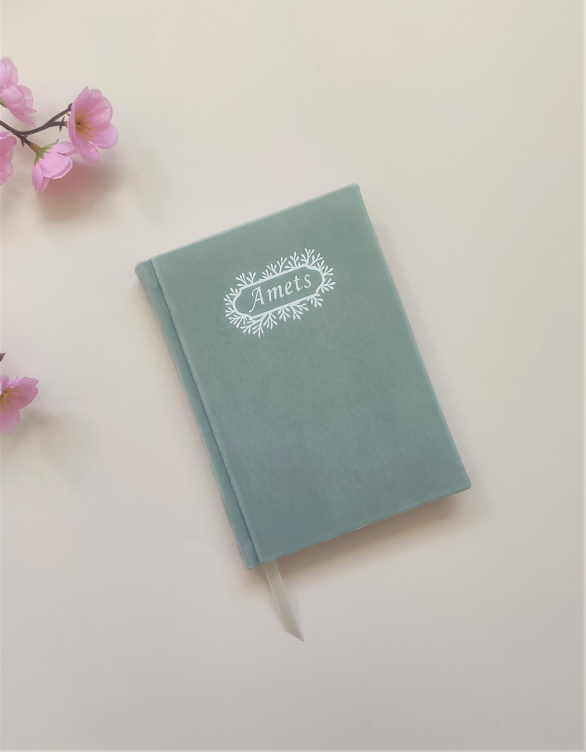 Journal With Custom Cover Velvet Notebook A6 Diary - Etsy