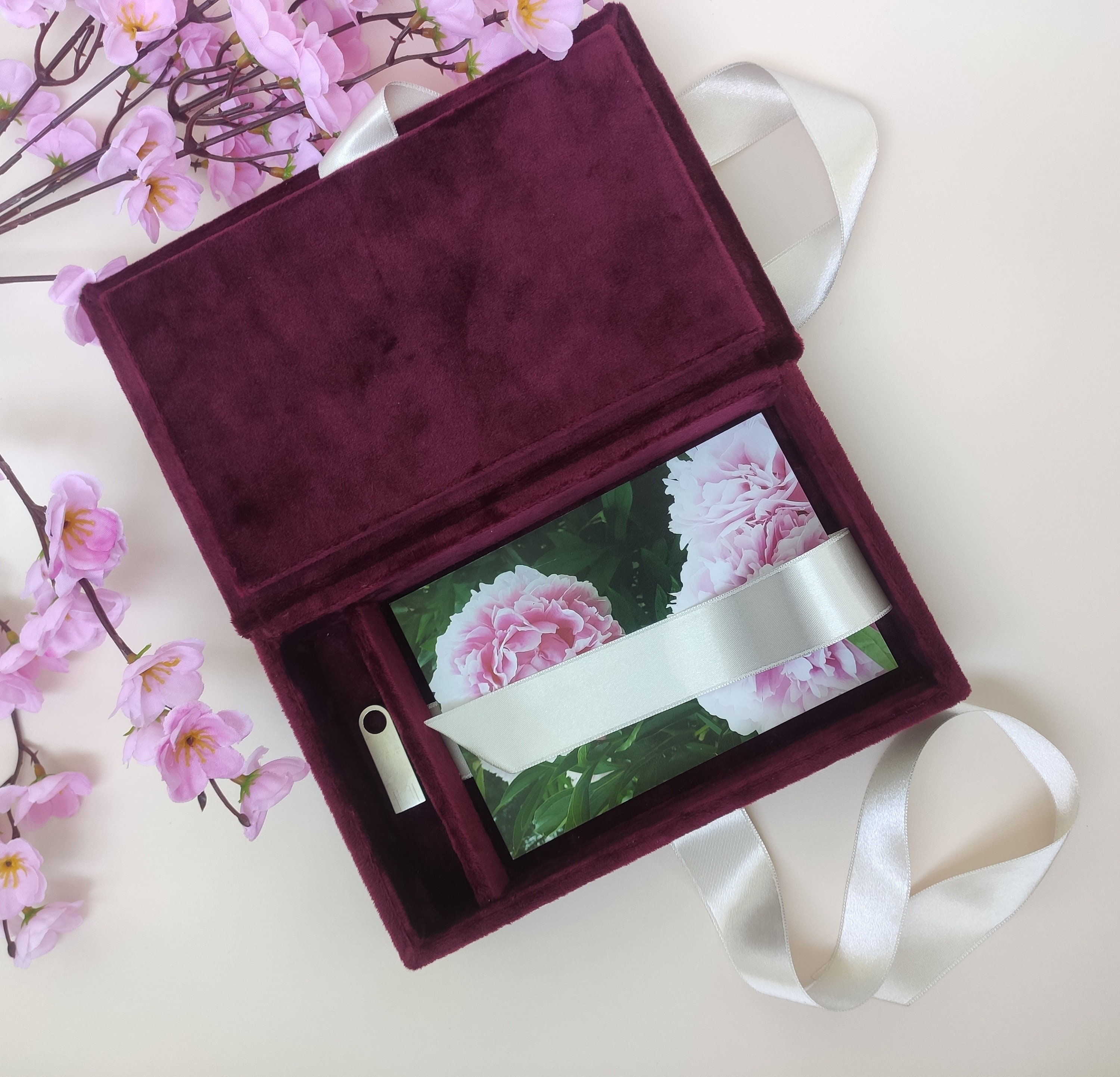 4x6 Photo Box Photo Keepsake Box Photo Holder With Leave - Etsy