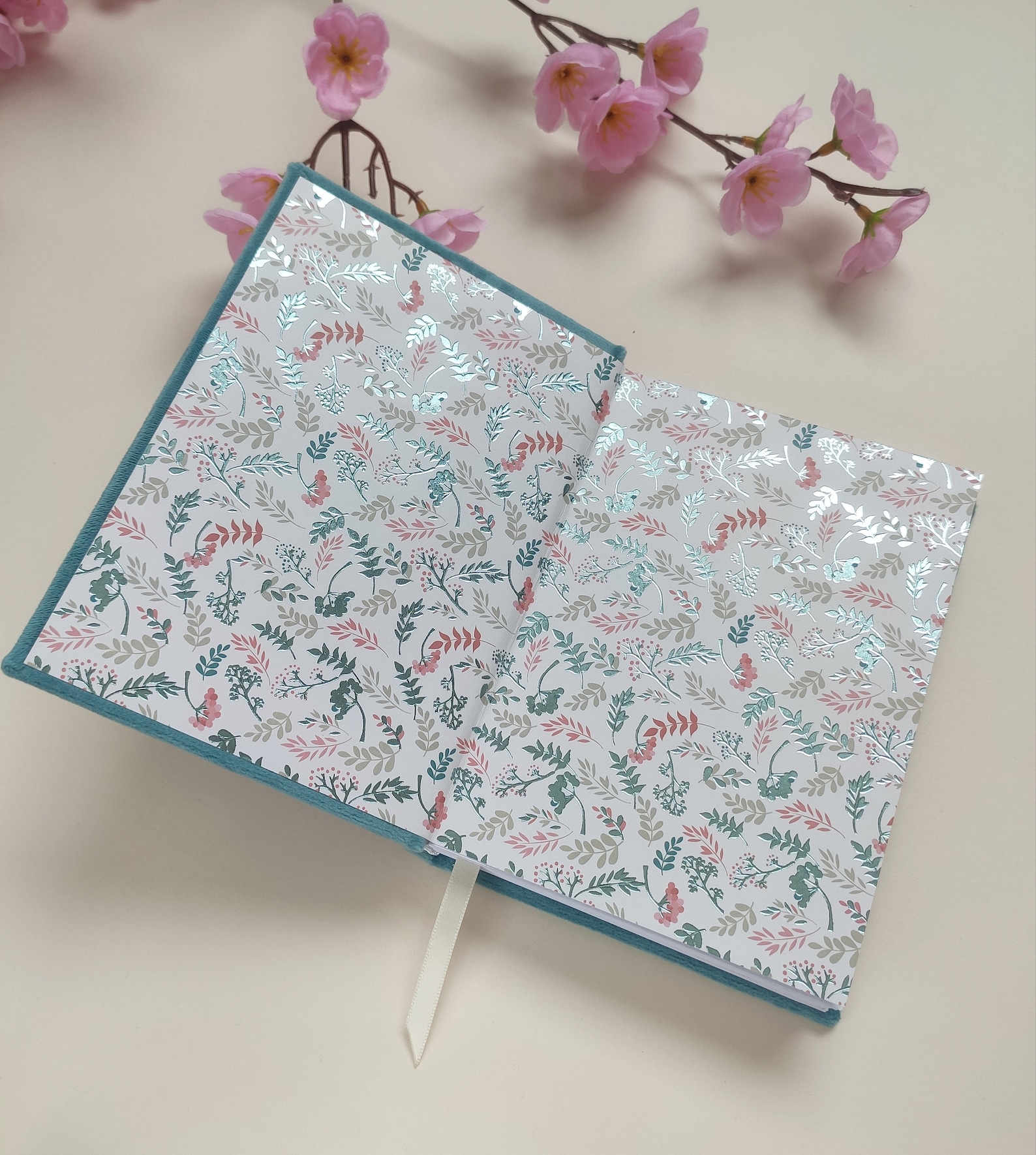 A6 Diary, Blank Journal Hardcover, Personalized Velvet Notebook ...