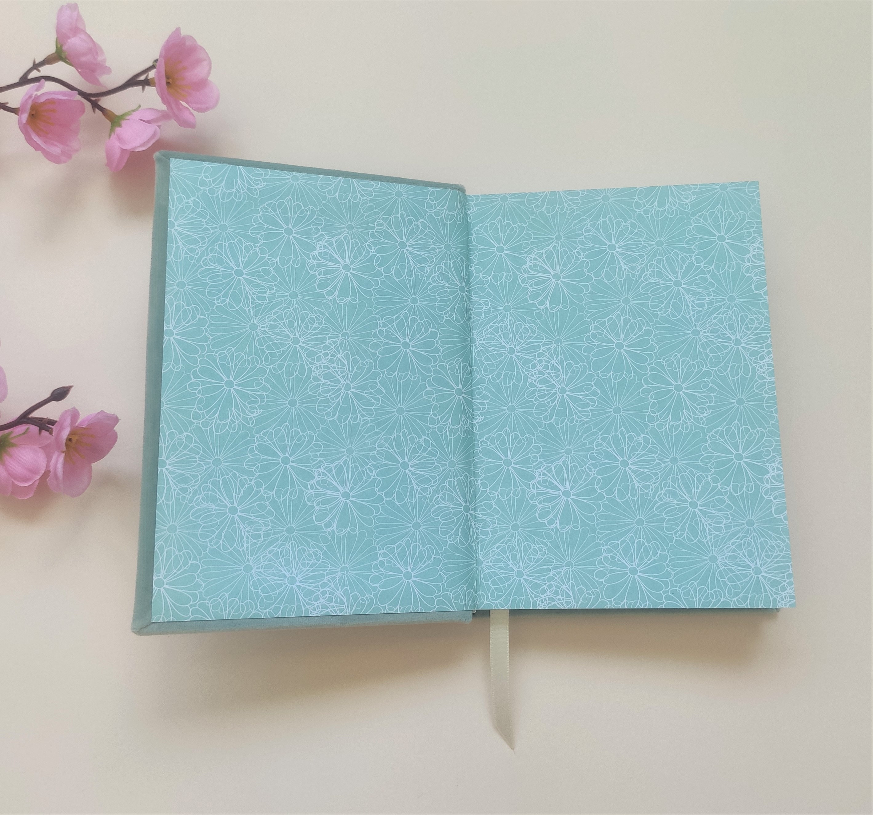 Journal With Custom Cover Velvet Notebook A6 Diary - Etsy