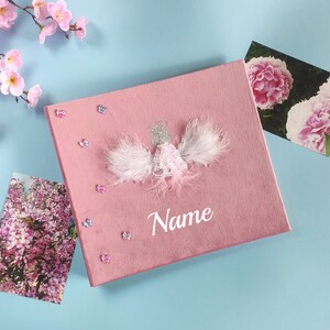 Baby Memory Book, Baby Photo Album, Velvet Photo Album With Girl Angel ...