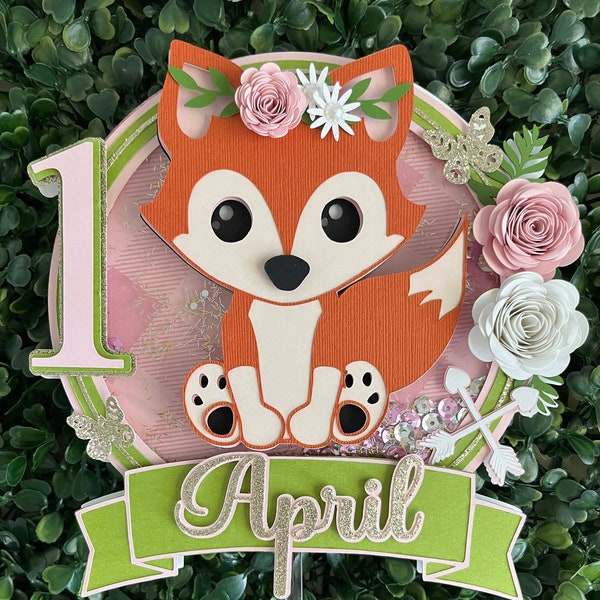 Fox Cake Topper - Etsy