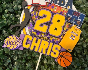 Basketball Cake Topper - Etsy