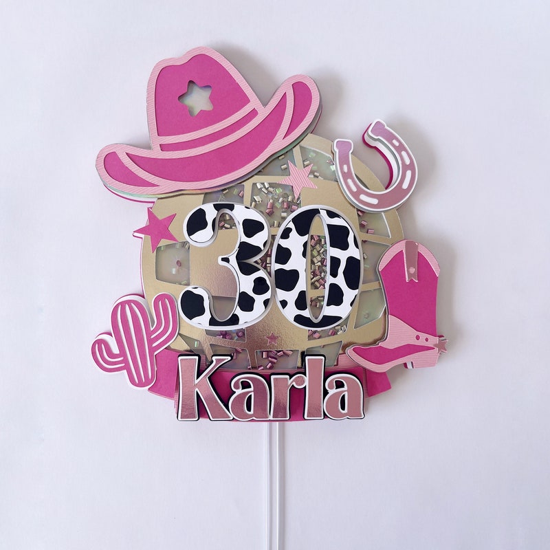 Western Cake Topper - Etsy
