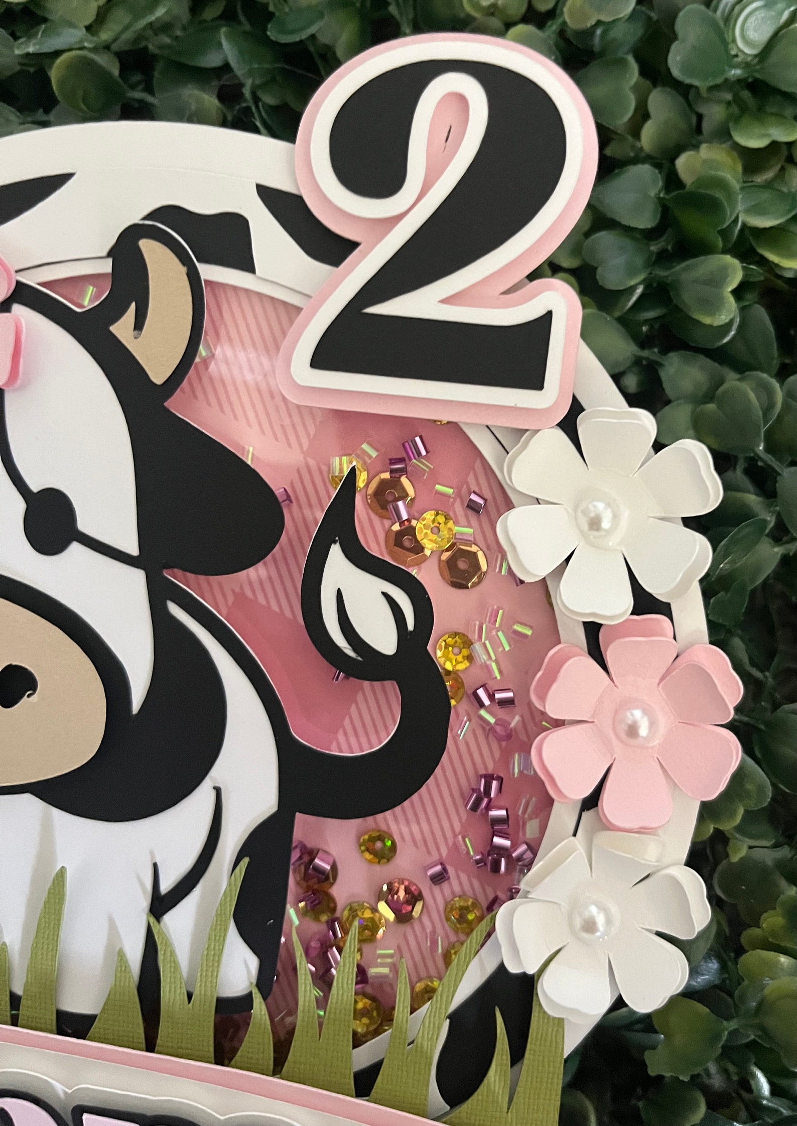 Cow Cake Topper, Cow Birthday Party, Farm Party, Farm Cake Topper, Cute ...