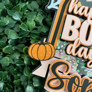 Happy Boo Day Shaker Cake Topper: Pink Halloween Party Decor - Etsy