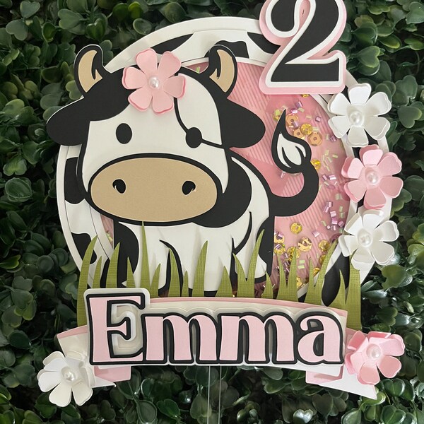 Cow Wedding Cake Topper - Etsy