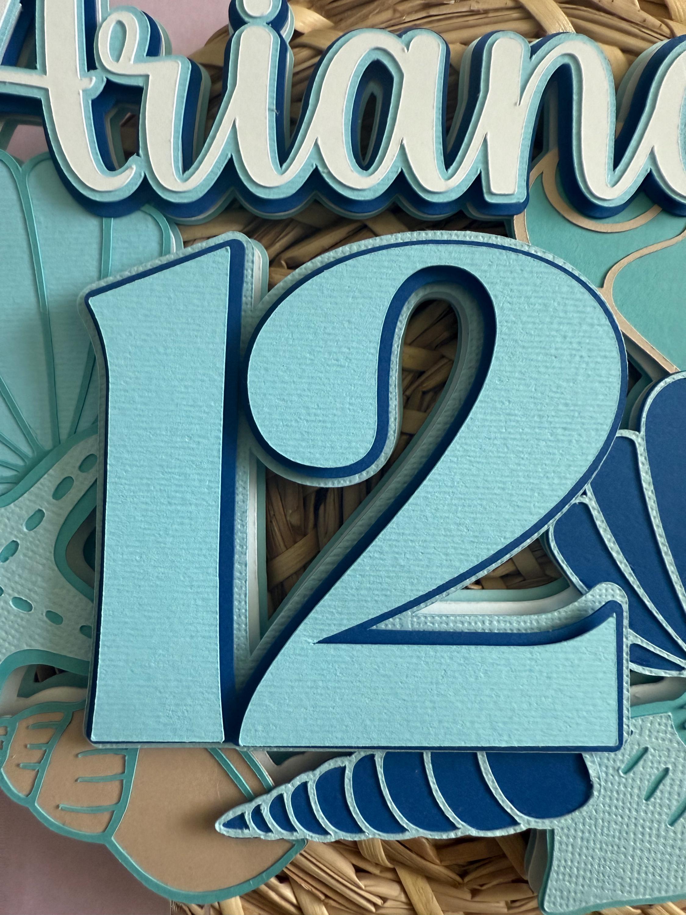 Seashell Cake Topper: Coastal Birthday 'shellebrate' Party Decor - Etsy
