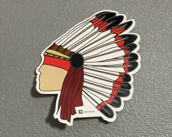 Indian Chief Sticker - Etsy