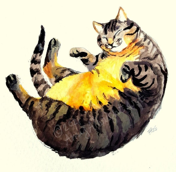 CHONK Cat Fine Art Print | Etsy