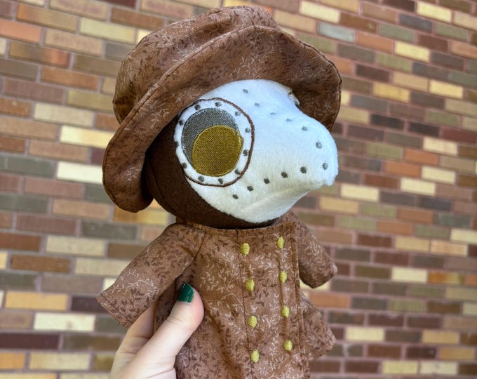 Handmade Plague Doctor Plushie - Etsy