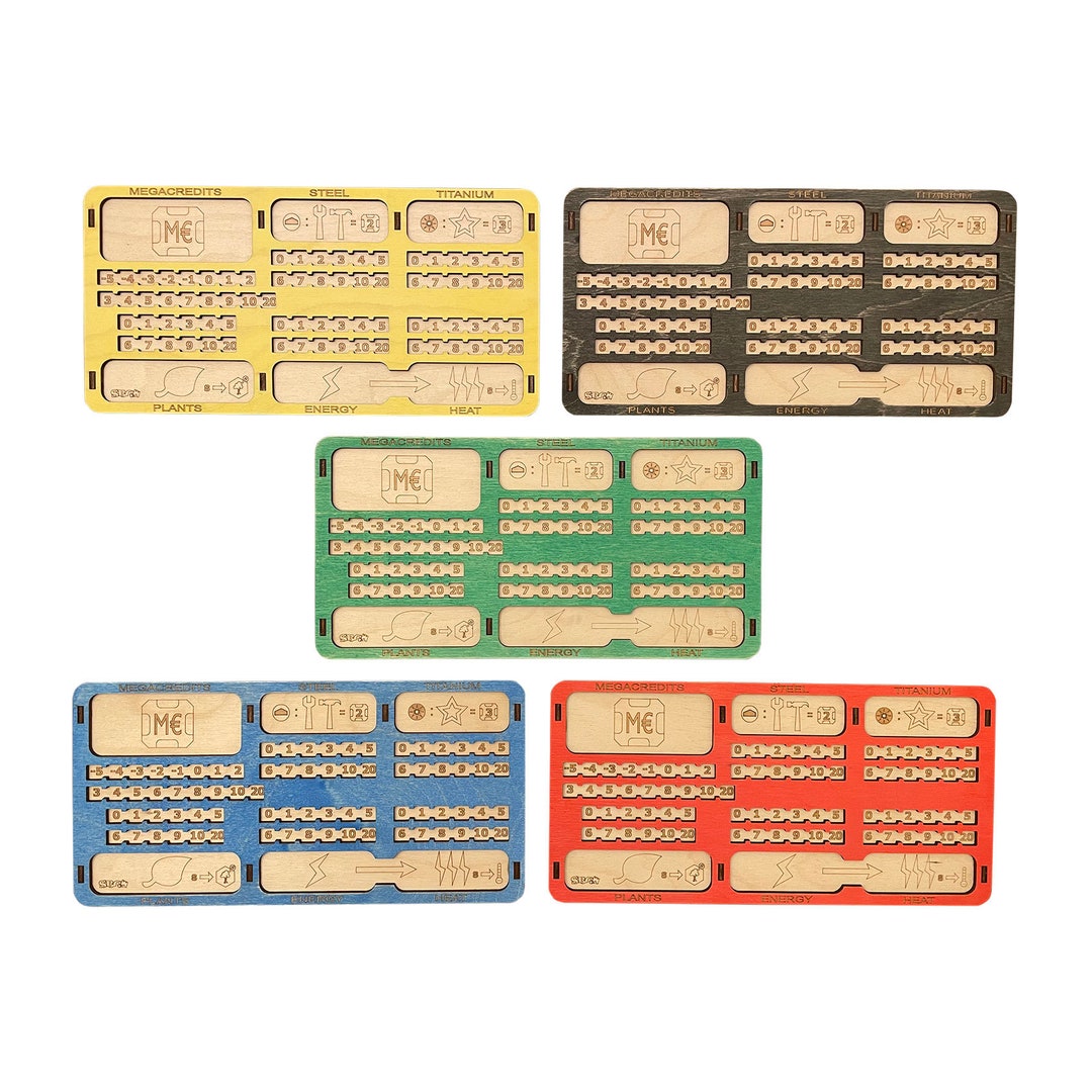 Terraforming Mars Player Boards With Color - Etsy