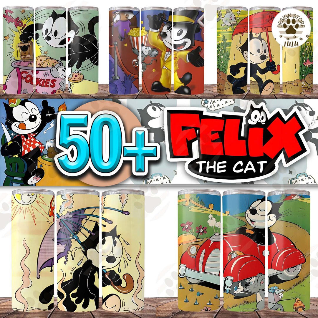 50 Master Tom Tumbler Bundle, Animated Cat Tumbler 20oz Skinny ...