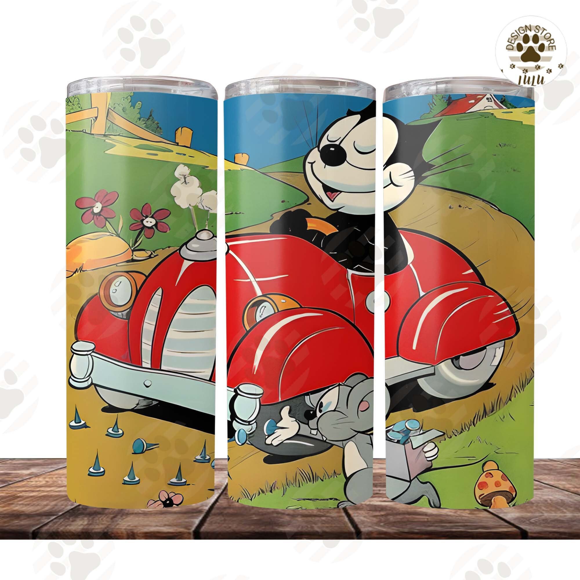 50 Master Tom Tumbler Bundle, Animated Cat Tumbler 20oz Skinny ...