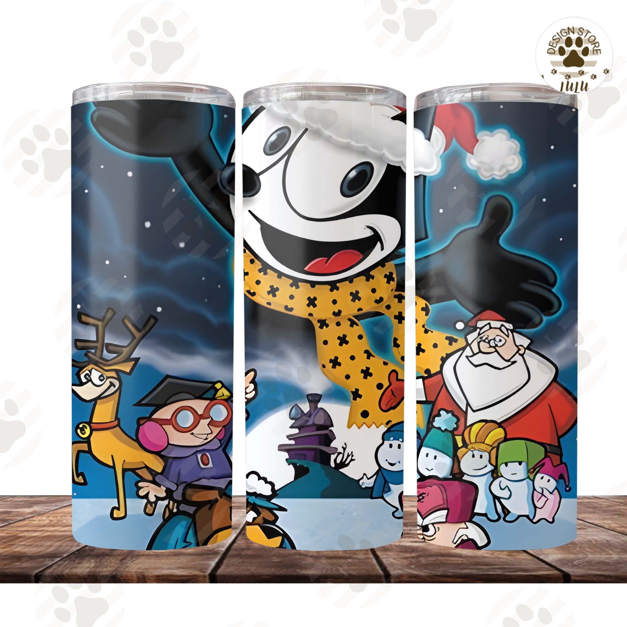 50 Master Tom Tumbler Bundle, Animated Cat Tumbler 20oz Skinny ...