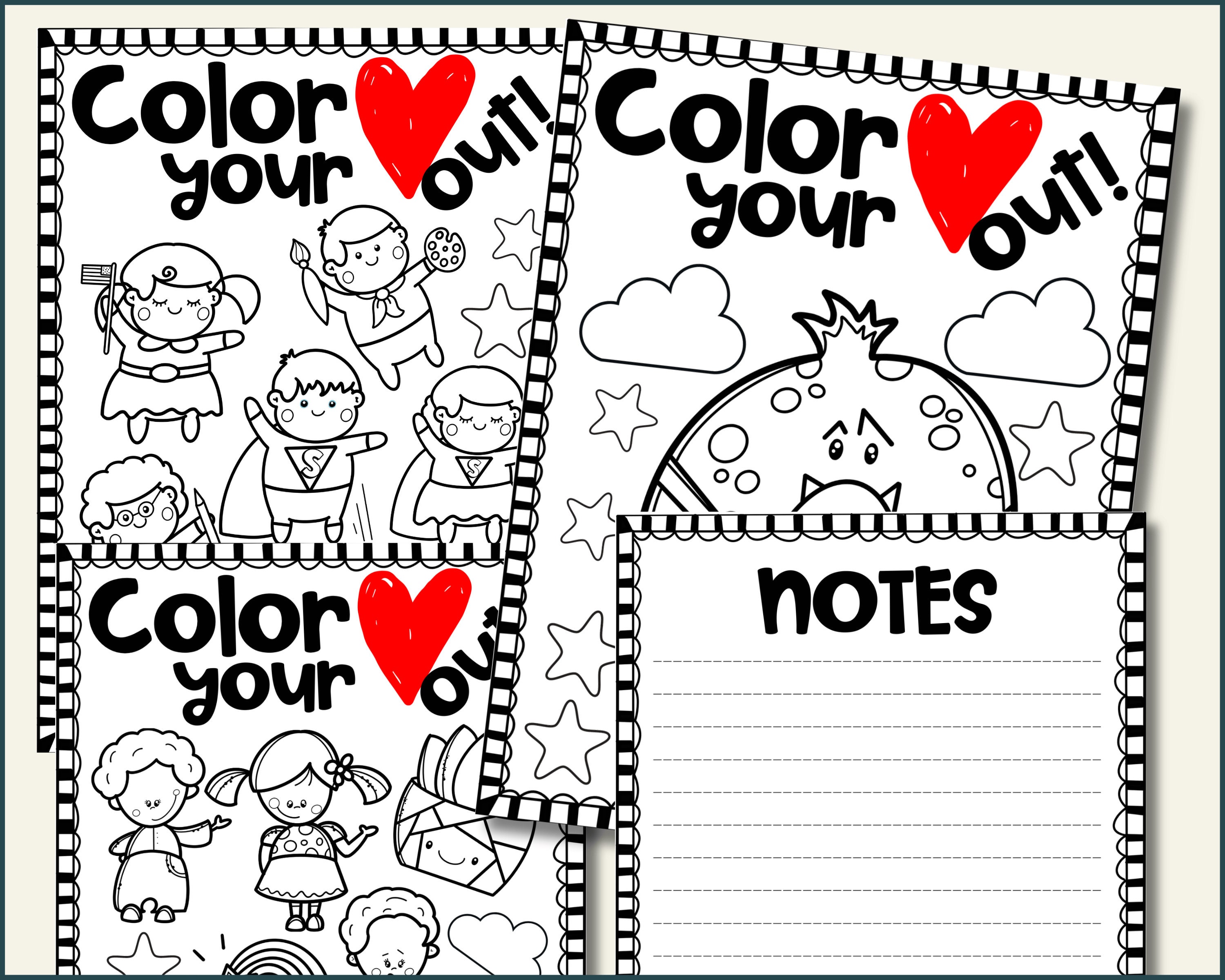 Anxiety Worksheets for Kids Anxiety Workbook for Kids Anxiety Journal ...