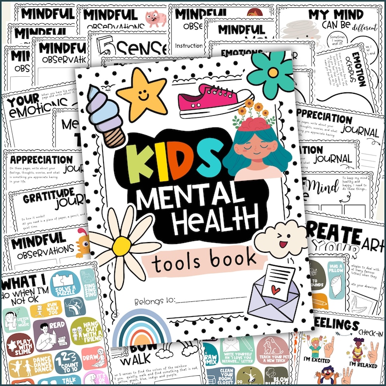 Mental Health Kids Activity Kids Mental Health Worksheets Kid Mental ...