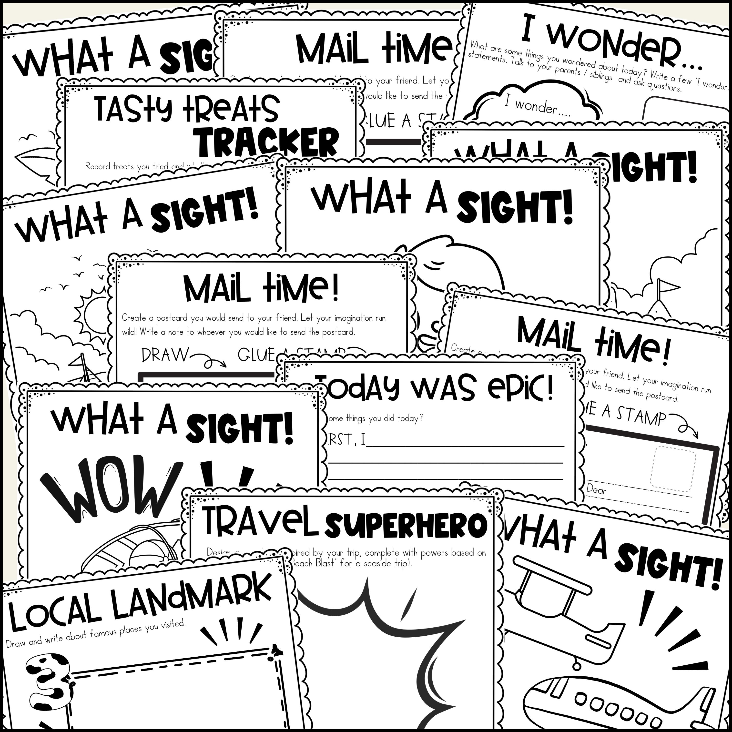 Travel Journal for Kids Travel Journal Printable Kids Travel Book ...