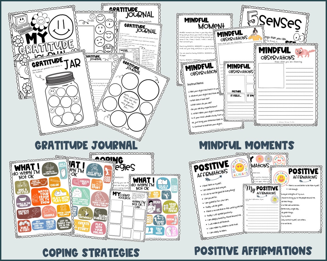 Anxiety Relief Printable Kids Anxiety Relief for Kids Anxiety Workbook ...