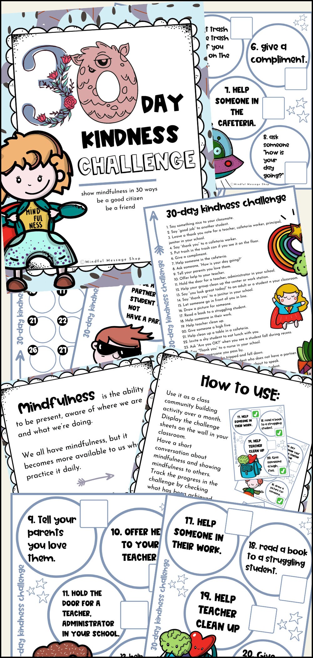 Kindness Activities for Kids Kindness Worksheets for Classroom Kindness ...