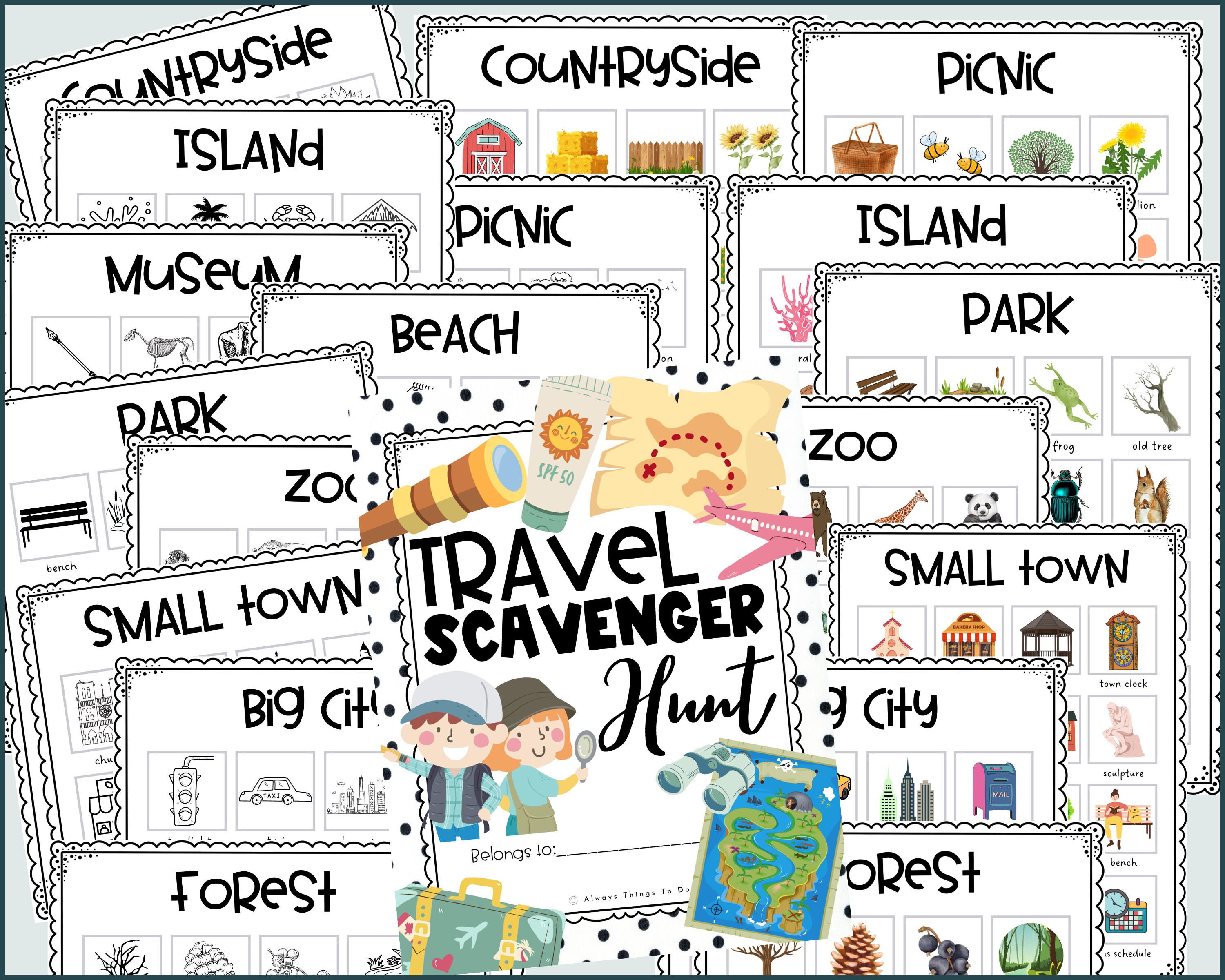 Travel Journal Kit Travel Journal Activities for Kids Travel Journal ...