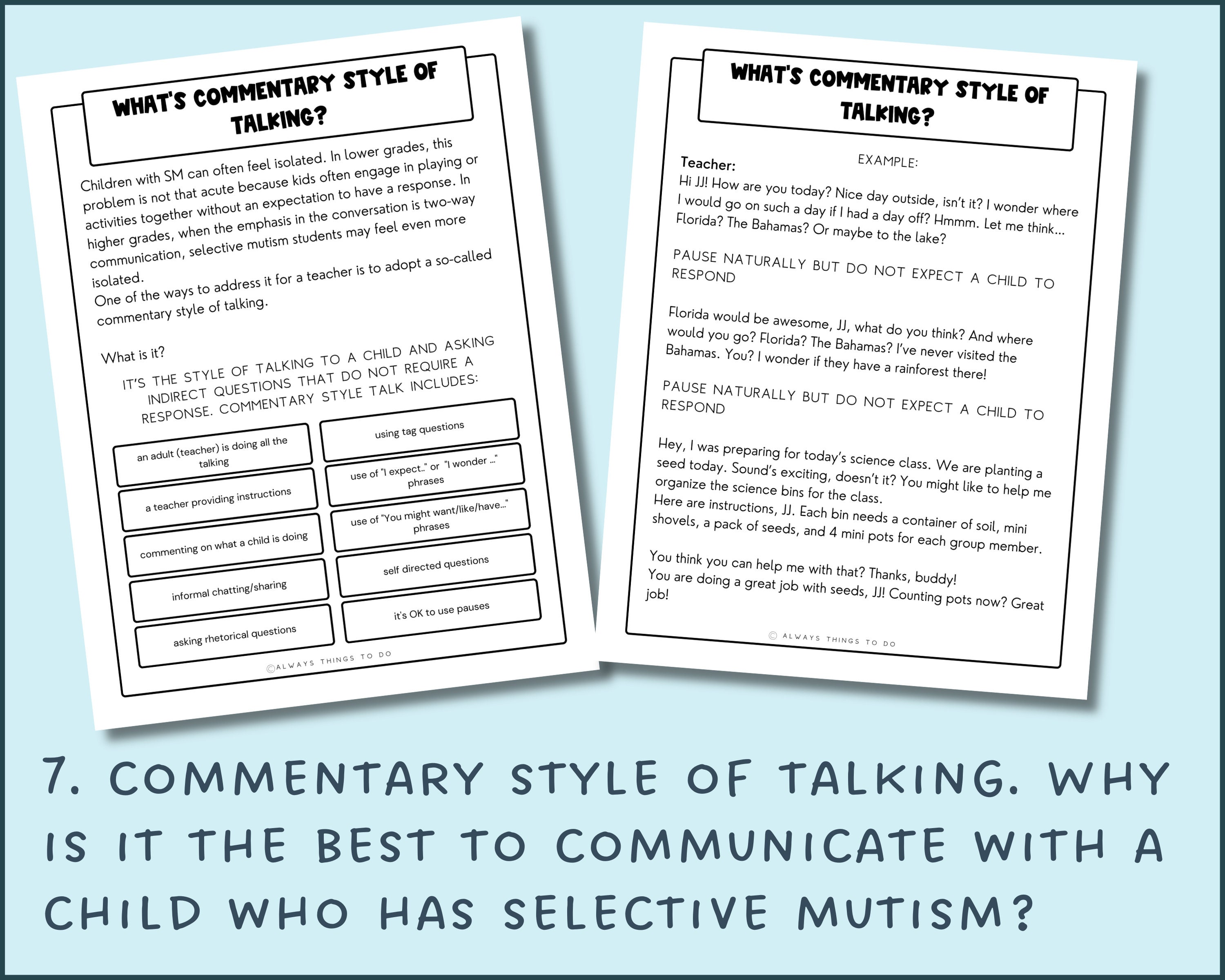 Selective Mutism Classroom Accommodations Selective Mutism Anxiety ...