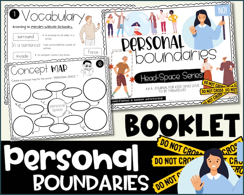 Boundaries Worksheets for Kids Boundaries Journal Boundaries Workbook ...
