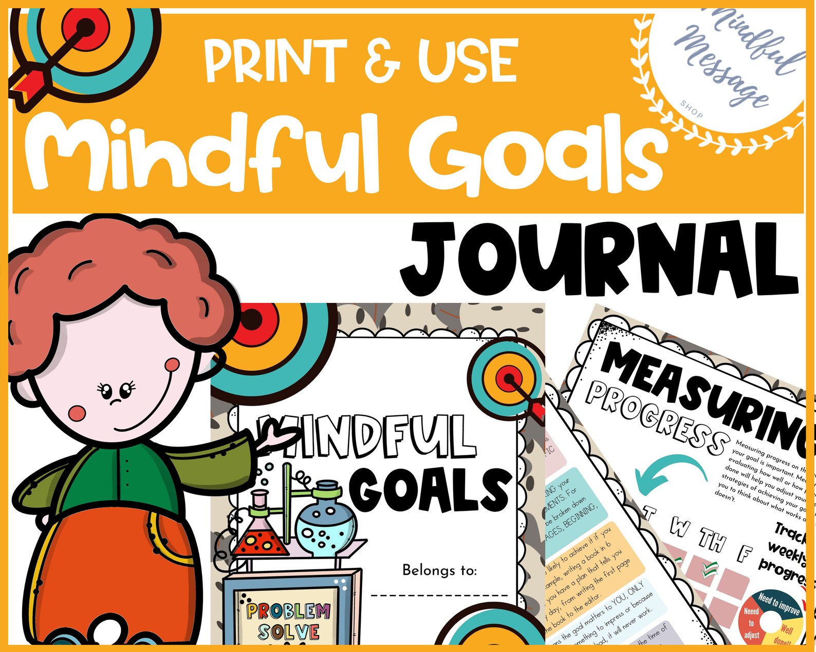 Kids Goals Planner Kids Goals Chart Back to School Goals Workbook Goals ...