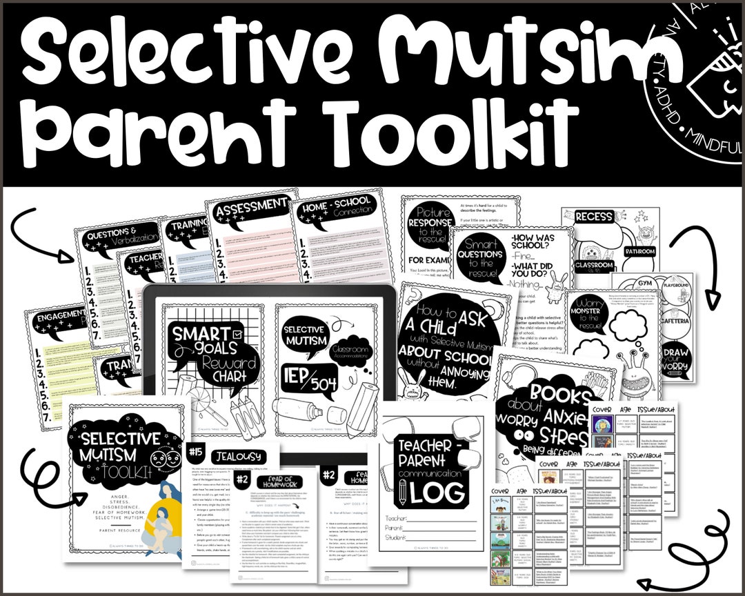 Selective Mutism Worksheets for Selective Mutism IEP 504 Goals for ...