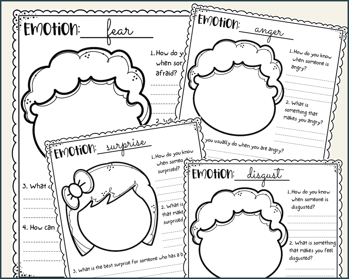 Emotions and the Body Worksheets Emotions and the Body Workbook ...