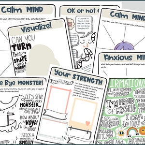 Anxiety Workbook for Kids Worry Worksheets Anxiety Worksheets for Kids ...