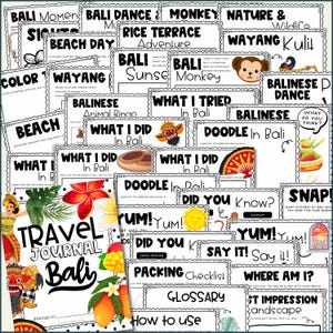 Travel Journal Kids Bali Kids Bali Travel Journal for Bali Kids Travel ...