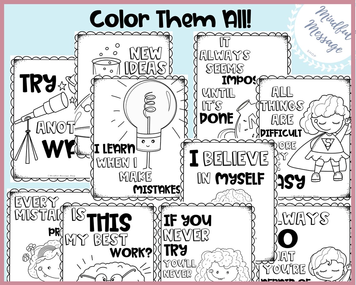 Growth Mindset Poster Growth Mindset Kids Printables Growth Mindset ...