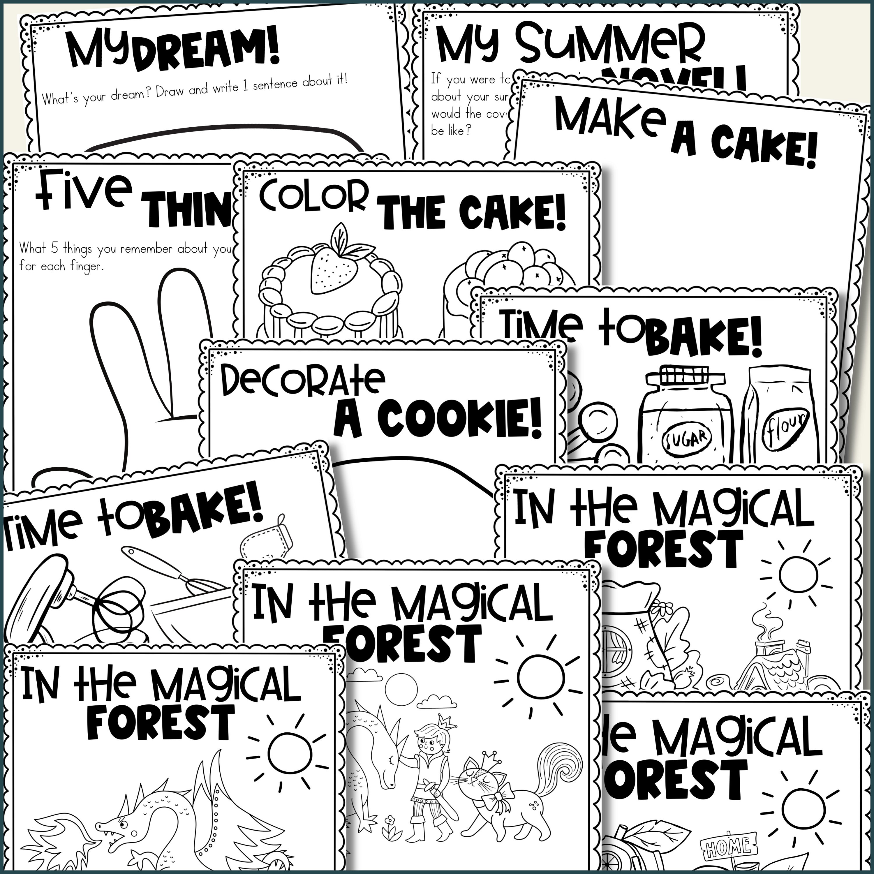 Kids Summer Journal Printable Summer Activity for Kids Summer Activity ...