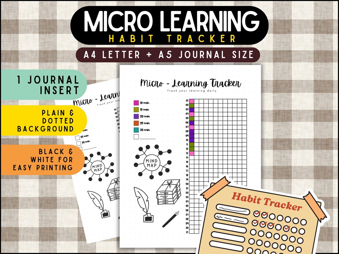 Habit Tracker for Micro Learning | Track 10–25 Minute Study Sessions ...